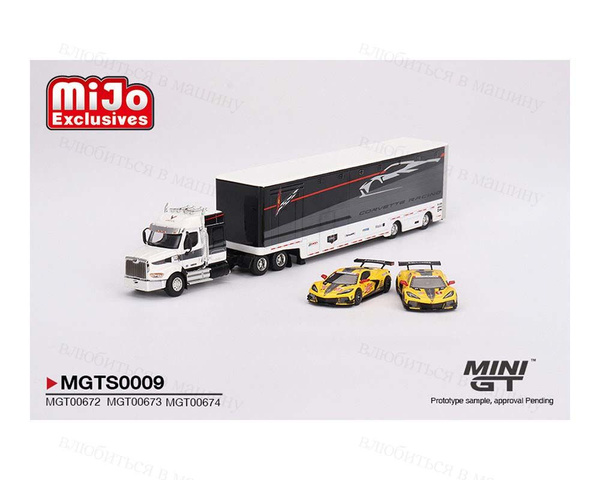 Машинка TSM Mini Gt MGTS0009(#672 #673 #674)1/64 Chevrolet Corvette C8.R #3 #33 Racing ...