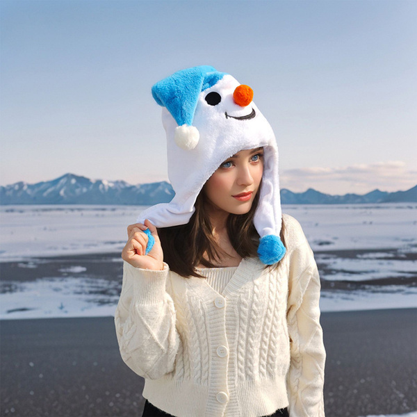 Рождественские шапки для взрослых, новогодние со снеговиком купить c ...