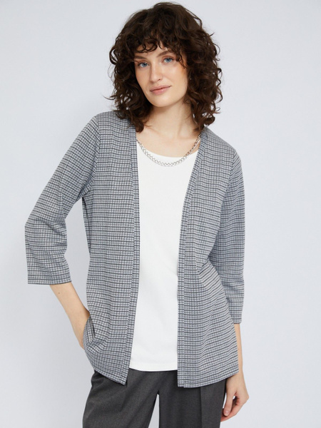 Джемпер Женский Zolla серый Вискоза, Полиэстер, размер 42 Три четверти Китай купить c доставкой ...