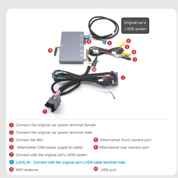 Беспроводной Декодер CarPlay Android Auto Module Для CIC купить на OZON ...