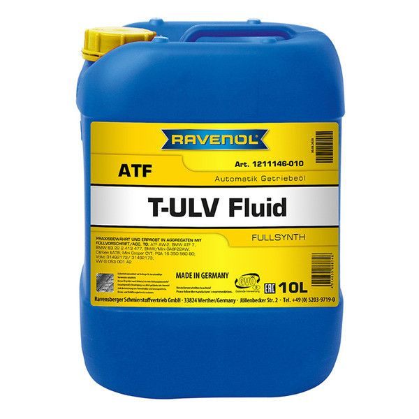 Масло АКПП RAVENOL ATF T-ULV Fluid, 10 литров купить на OZON по низкой ...