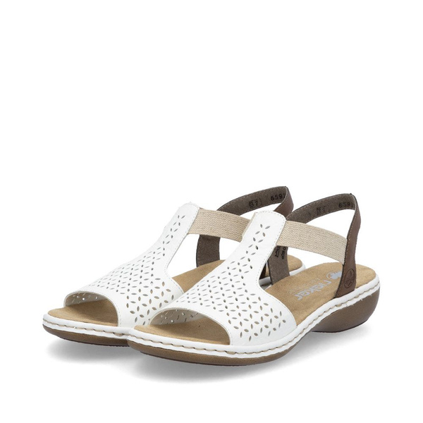 Сандалии Женский Rieker, размер 41 Натуральная кожа, Искусственная кожа Мягкая стелька G Лето ...