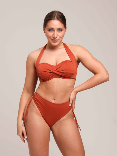 Лиф купальный Женский Ze:Bra бандо карамельный, размер 85E Латвия Однотонный Полиамид, Эластан ...