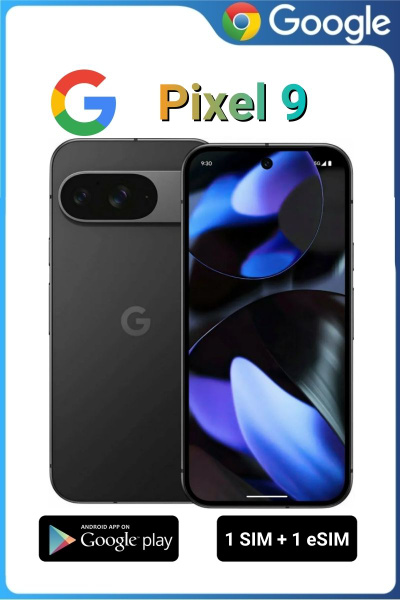 Смартфон Google Pixel 9 256 ГБ 12 ГБ Черный 6.3 OLED/AMOLED Google Pixel 9 купить c доставкой на ...