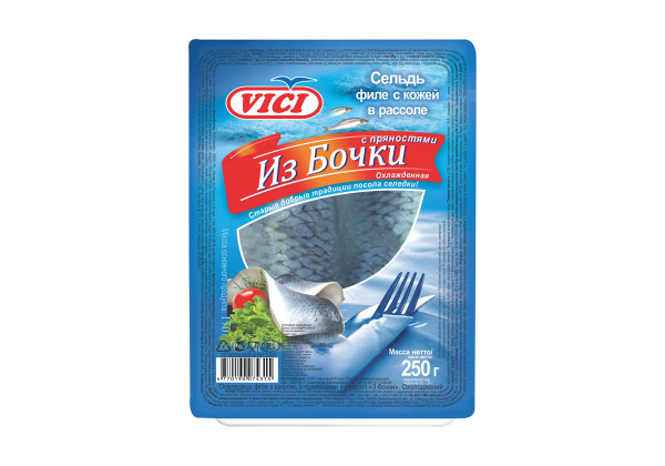 Сельдь филе из бочки Vici 250г купить на OZON по низкой цене (2923679379)