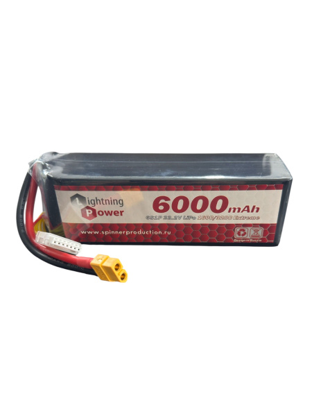 Аккумуляторная батарея LiPo для квадрокоптера 6S 6000mAh 160C XT60 ...