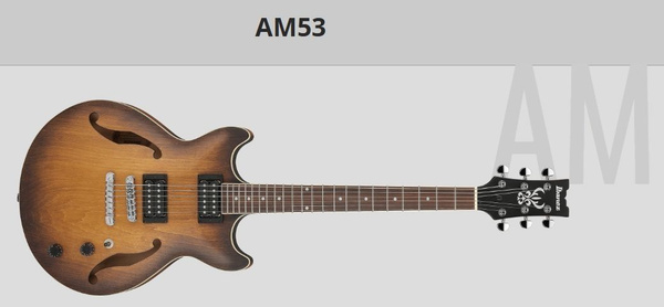электрогитара Ibanez AM53 (Сделано в Индонезии) купить на OZON по ...