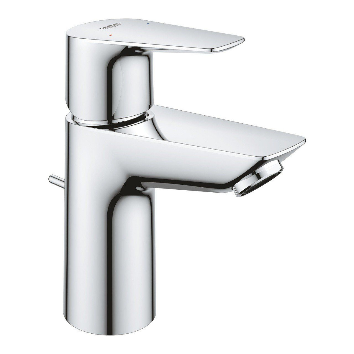 Смеситель для раковины в ванную Grohe BauEdge 23328001 с ограничителем ...