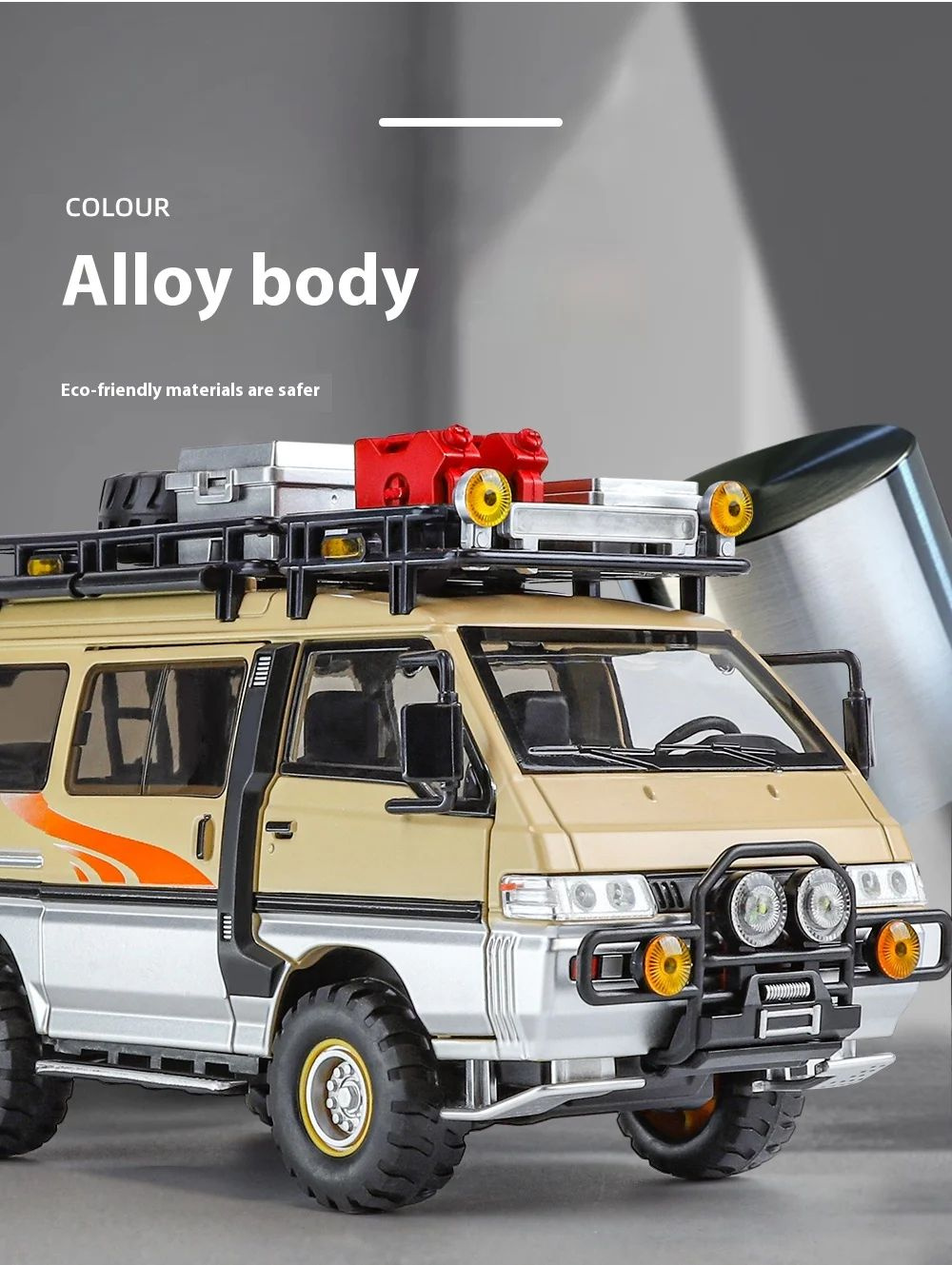1:24 Mitsubishi Delica Off Road MPV Модель автомобиля из сплава металла ...