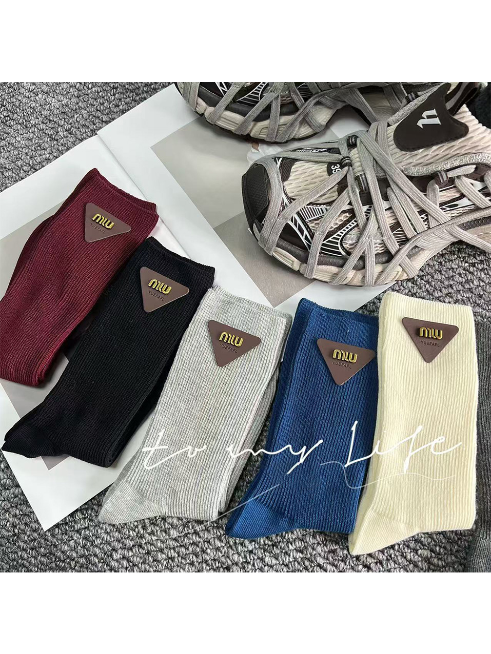 Носки Женский размер универсальный Стрейч коттон Бег На любой сезон радикальный красный Китай