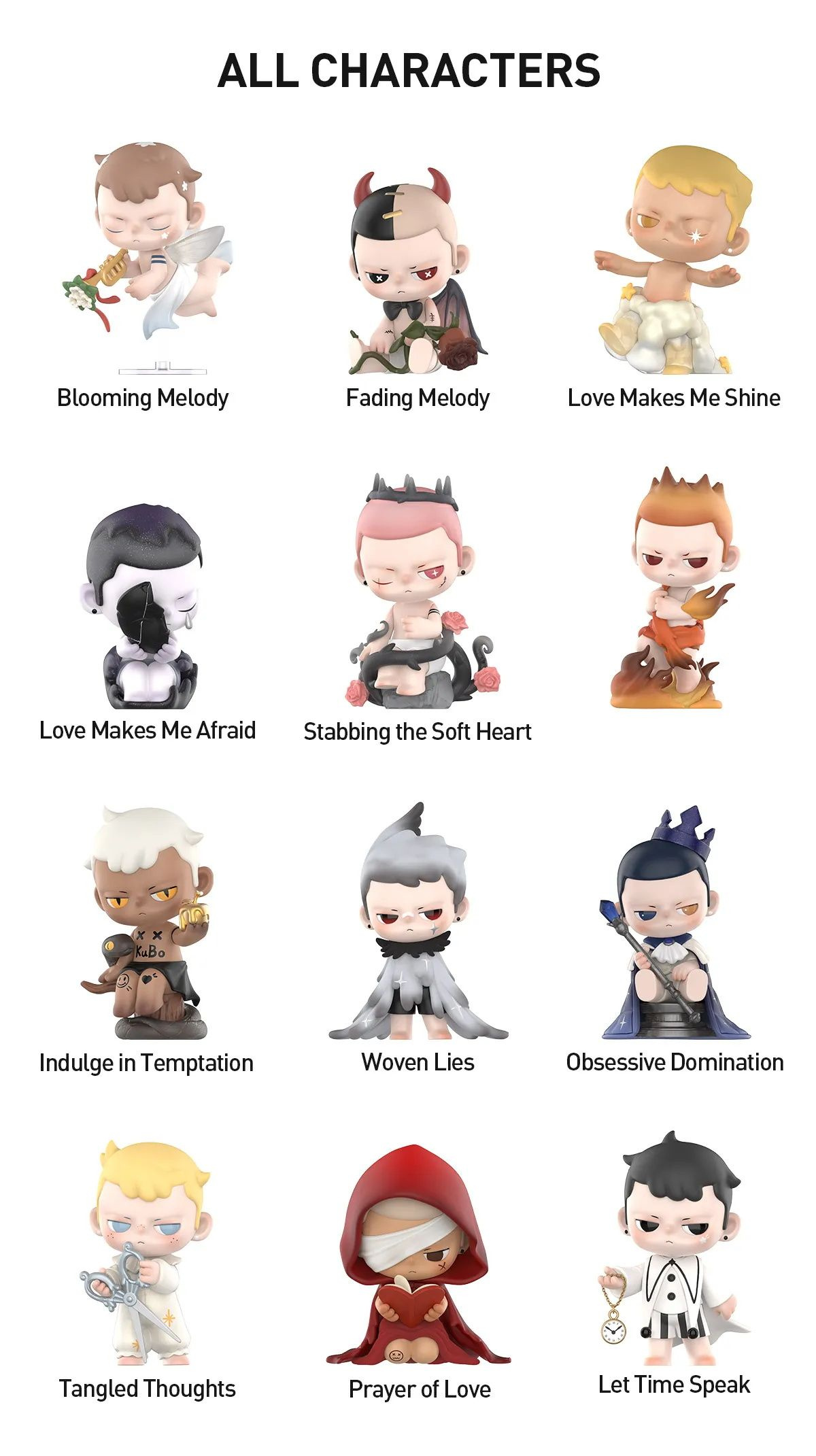100% Original оригинал POP MART - Коллекция KUBO Angel's Poem Series ...