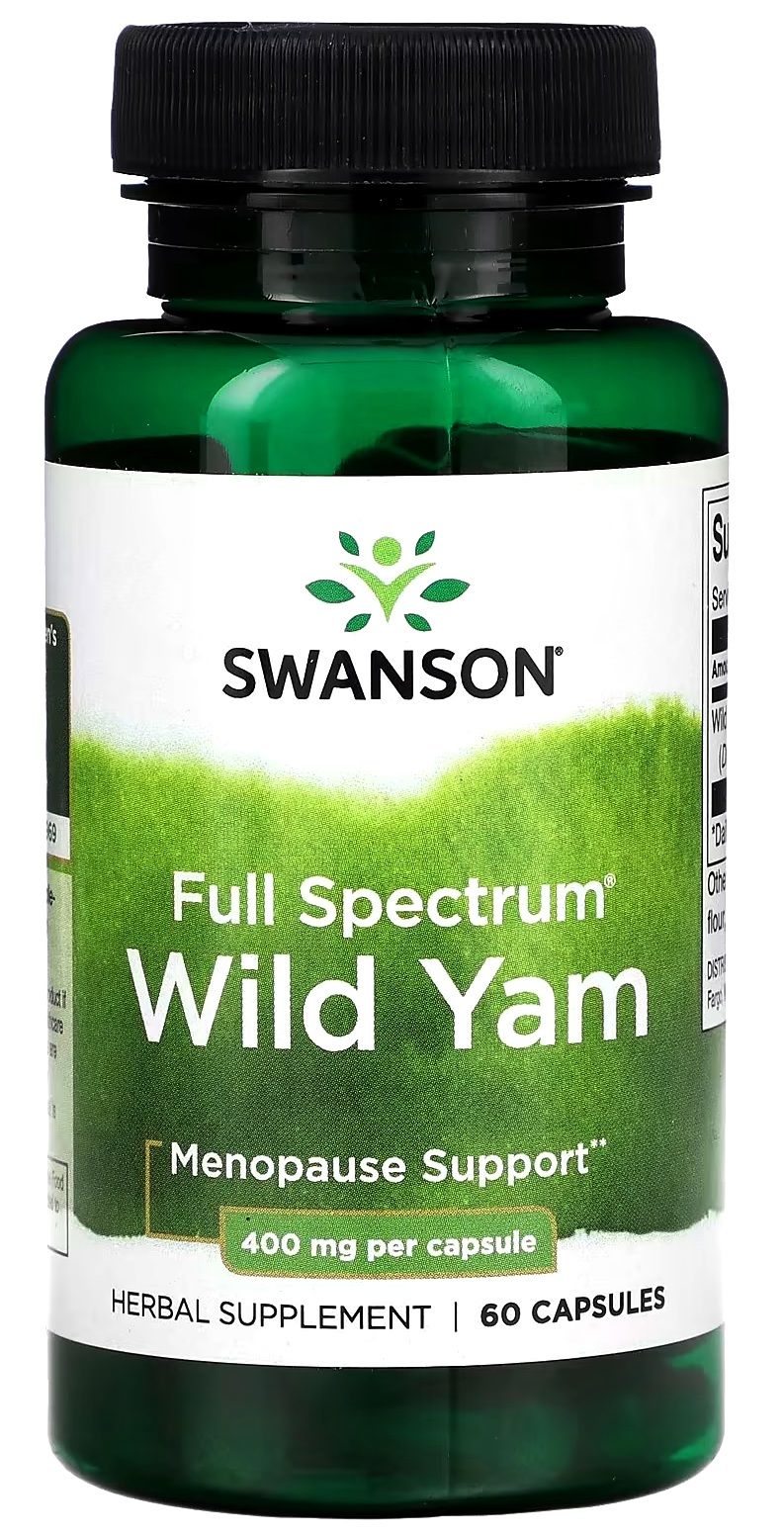 Wild Yam Full Spectrum 400 mg 60 caps Swanson США / Дикий Ямс Полного ...