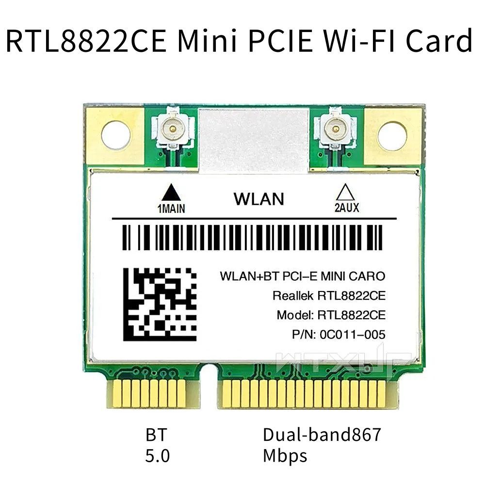 RTL8822CE 1200 Мбит/двухдиапазонная 2.4G и 5G 802.11A WiFi карта Mini ...