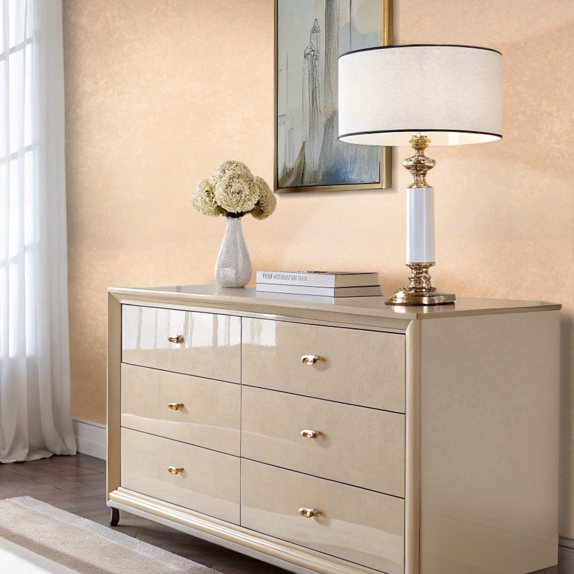 Обои флизелиновые Дюна 4004-51 с горячим тиснением, размер рулона 1 ...