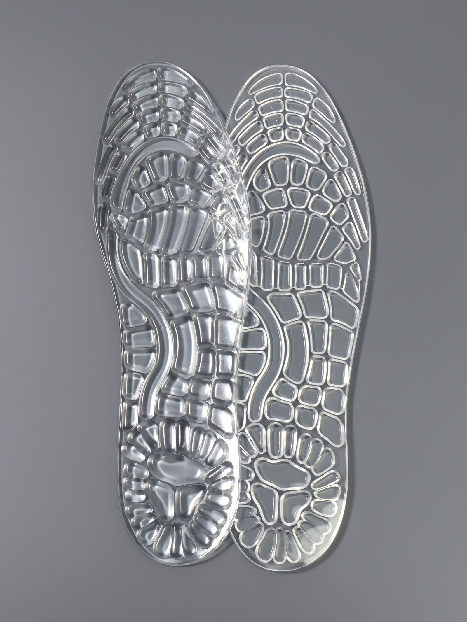 Стельки для обуви, универсальные, силиконовые, на клеевой основе, р-р ...