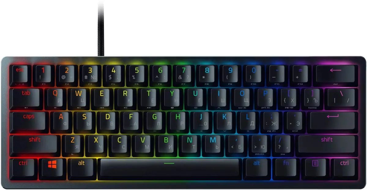 Клавиатура Razer Huntsman Mini Gaming keyboard - Russian Layout LED ...