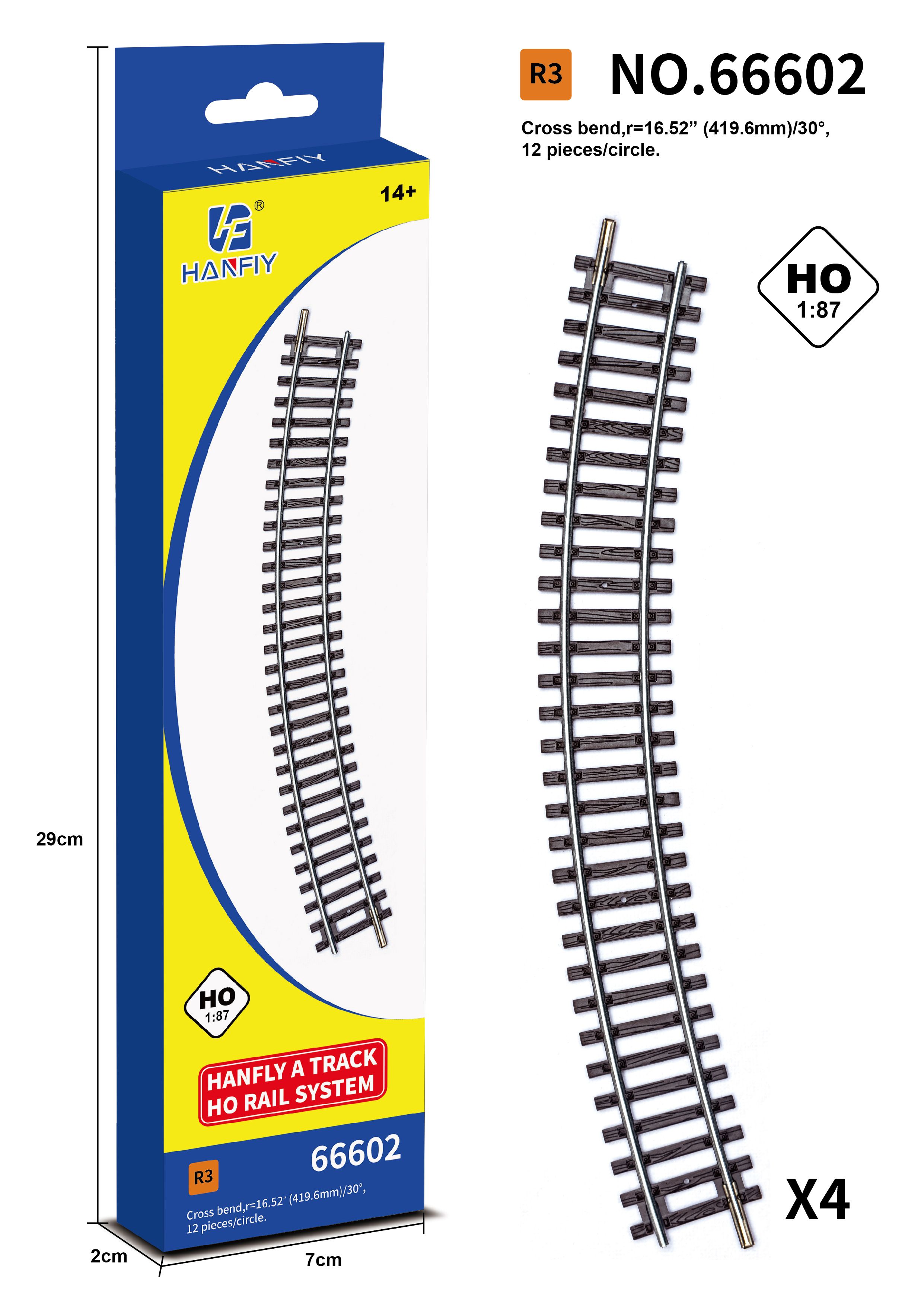 Рельсы для железной дороги HanFly Metal Model Train, метал, 4шт ...