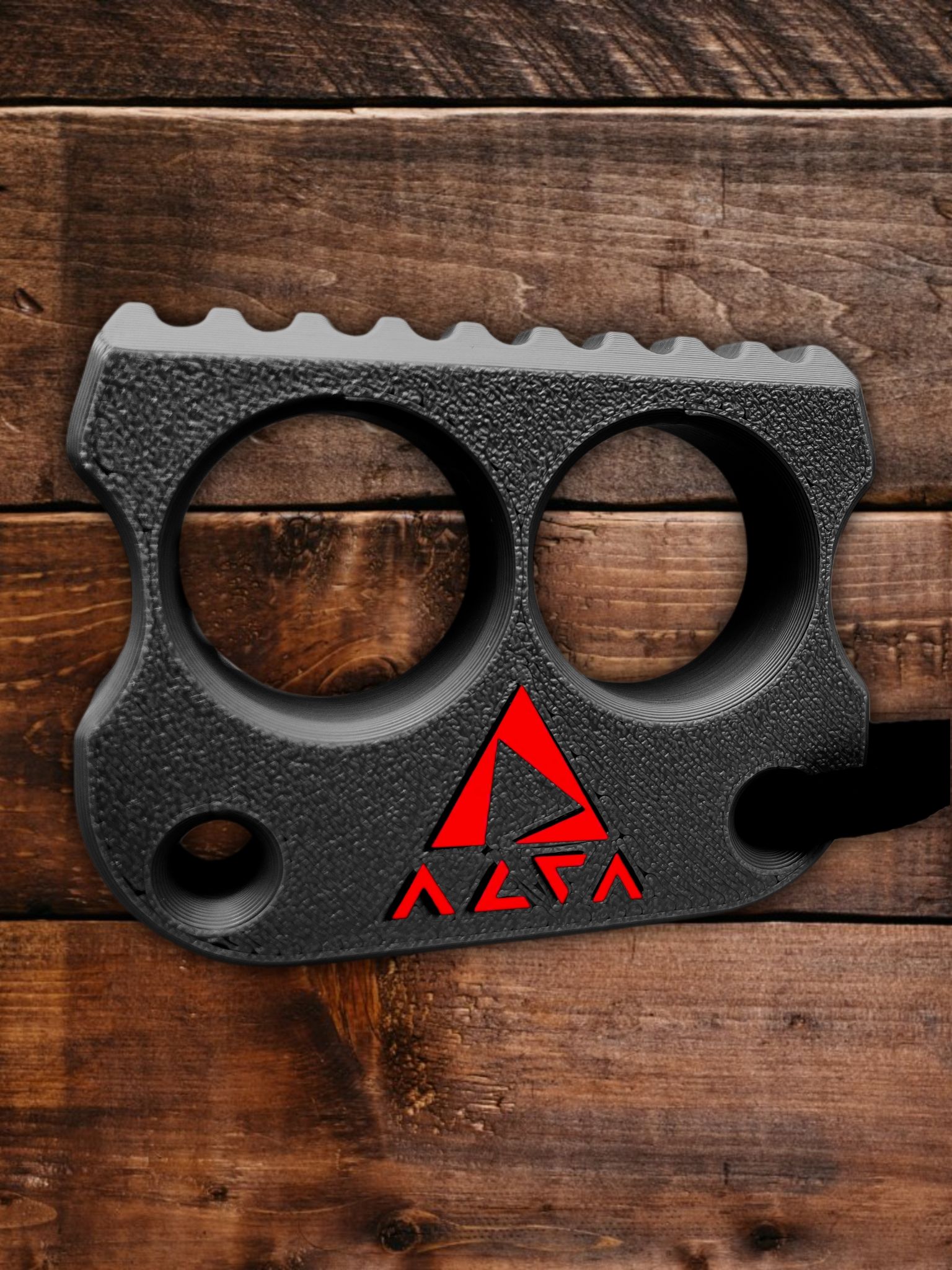 ALFA double EDC брелок d 25мм L. PLA+ пластик black купить на OZON по ...