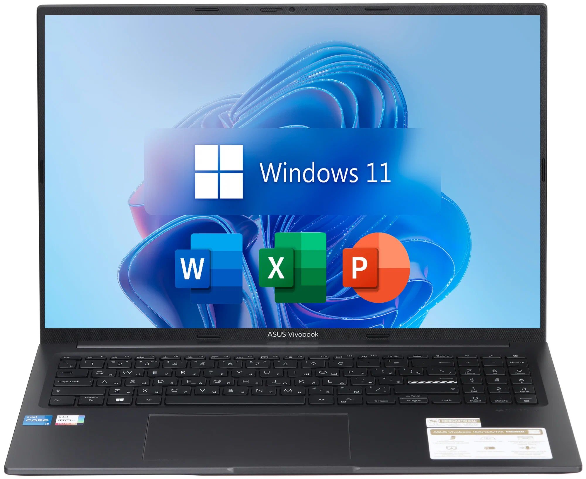 Ноутбук ASUS, 16, Vivobook 16X, Intel Core i3-1315U, 16 ГБ, Intel Iris ...