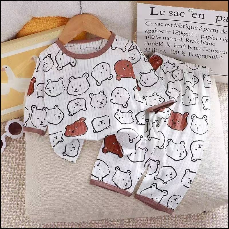 Пижама для малышей Девочки, Мальчики, размер 90 бело-терракотовый ...