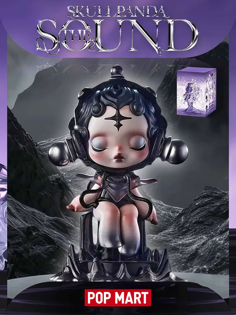 100% Original оригинал Коллекционная POP MART SKULLPANDA THE SOUND ...