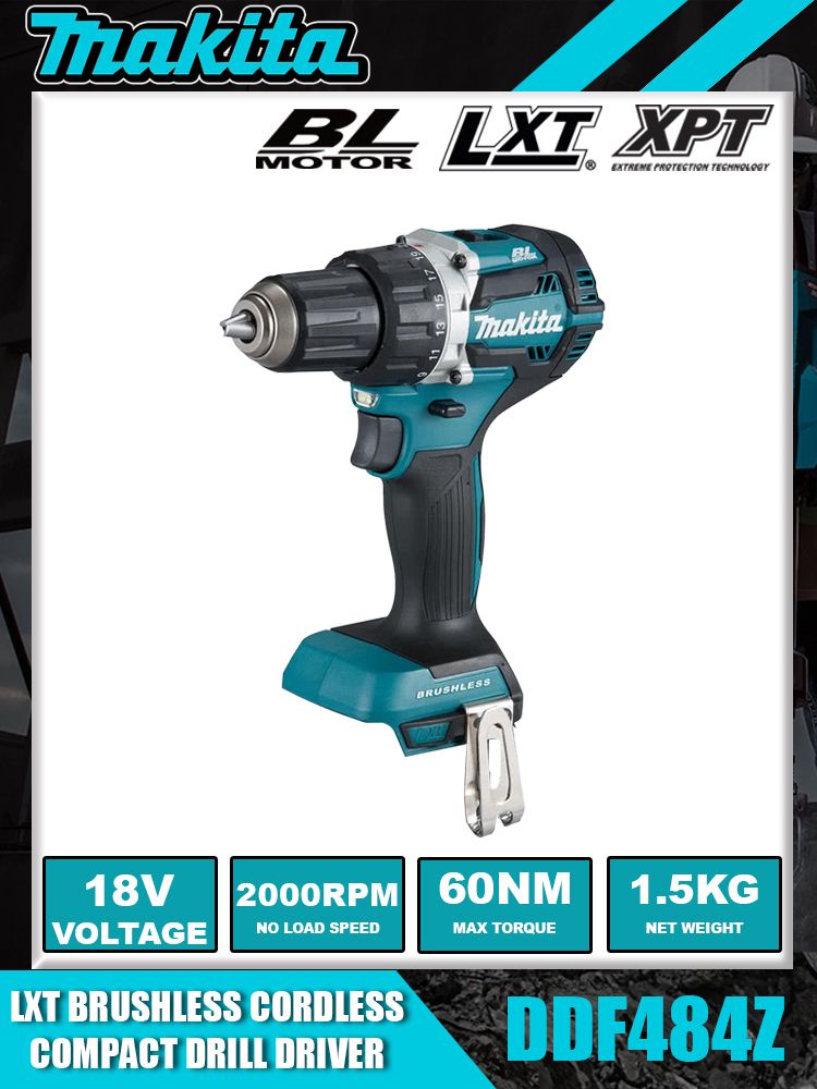 MAkita DDF484Z ТОЛЬКО ИНСТРУМЕНТ 18 В LXT компактный бесщеточный ...