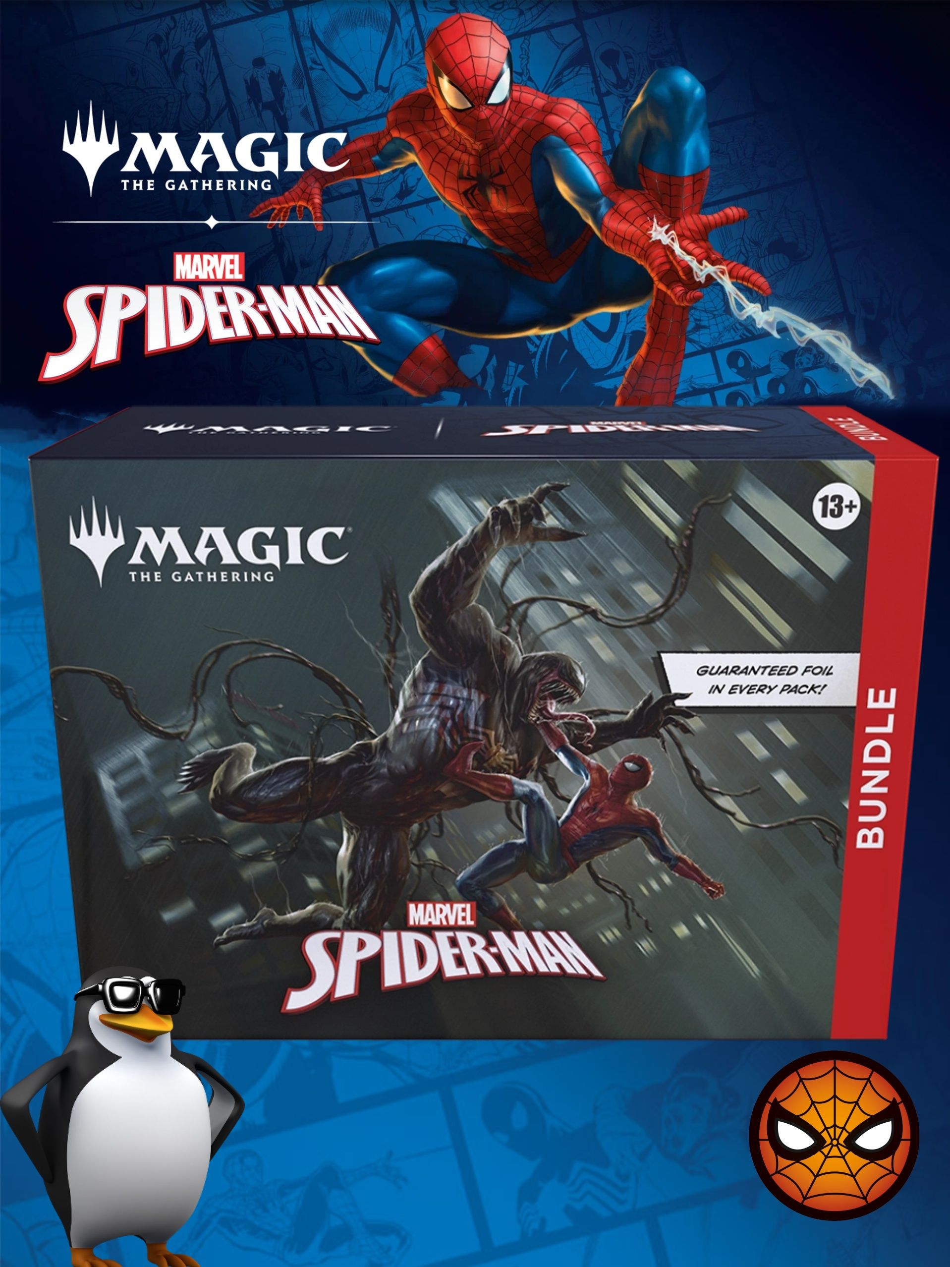 Magic: The Gathering MTG Marvel Spider-Man SPM Bundle (набор Fat Bundle ...