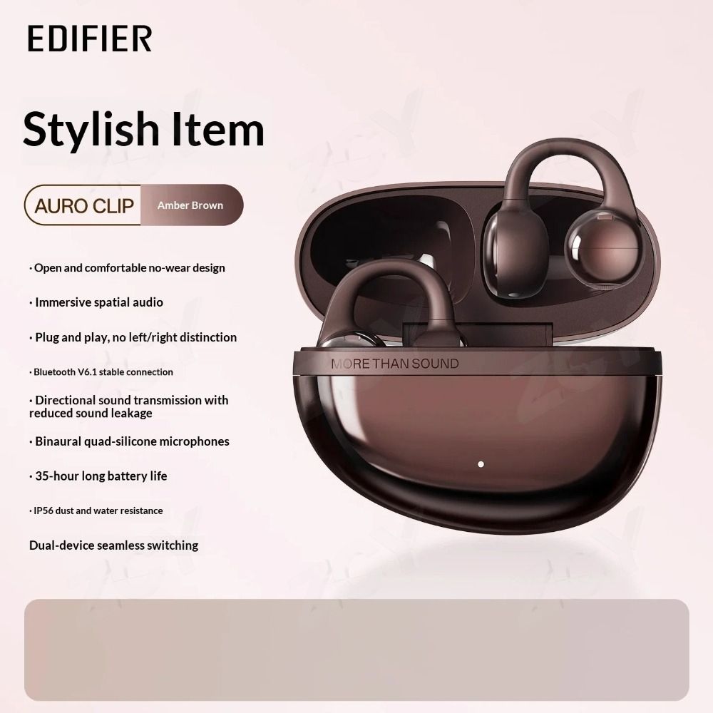 EDIFIER Auro Clip Наушники Беспроводные Bluetooth 6.1: Автономность До ...