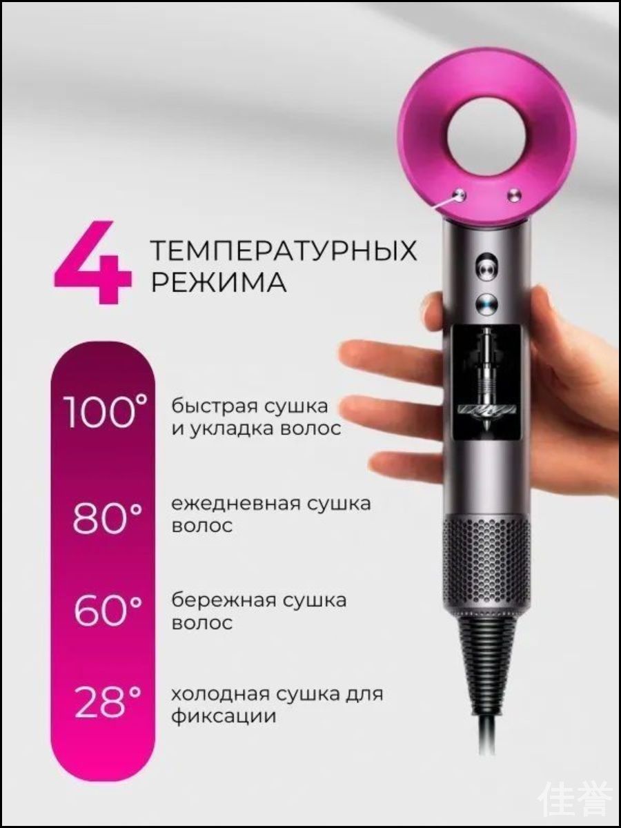 Профессиональный фен Day Sonic ICON Air Pro 7в1 HD207F, 1600 Вт, с ...