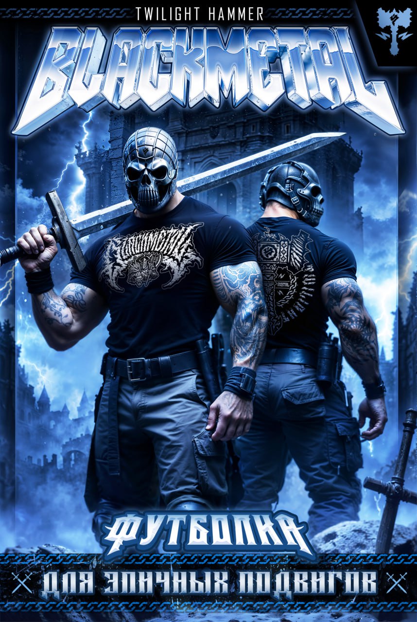 Футболка Мужской Twilight hammer для спорта черный Короткий, размер 50 ...