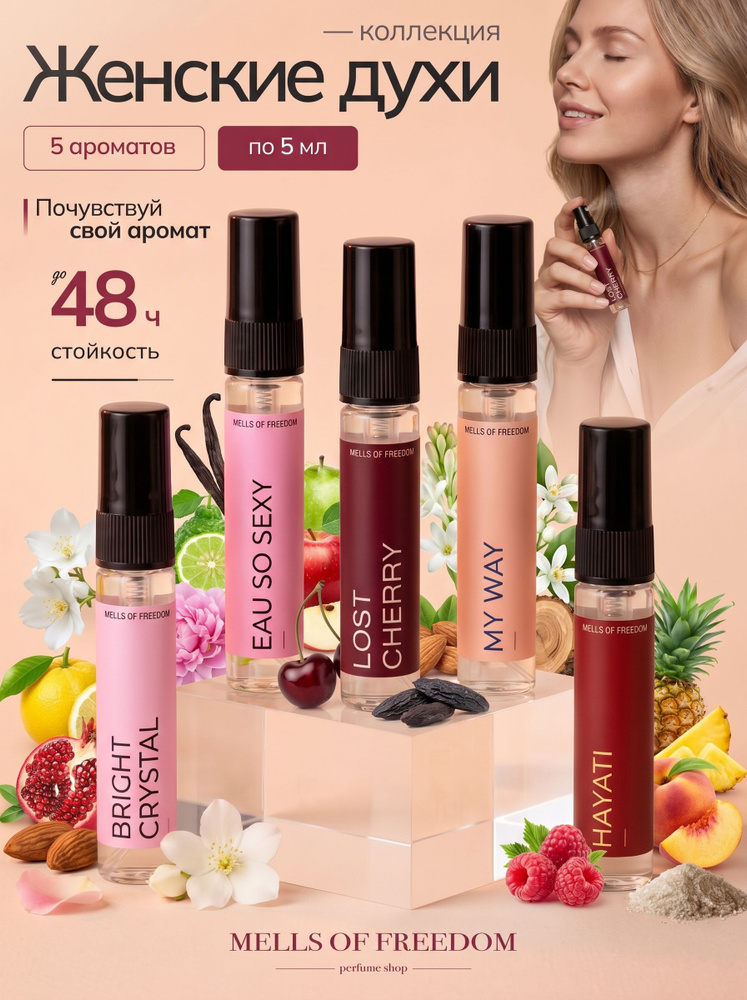 Духи женские стойкие набор пробников MELLS OF FREEDOM купить на OZON по ...