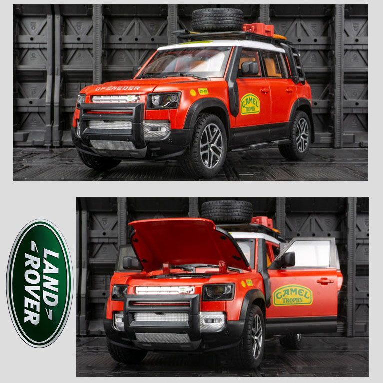 Land Rover Defender Jeep металлическая инерционная машинка 1:24 22 см ...