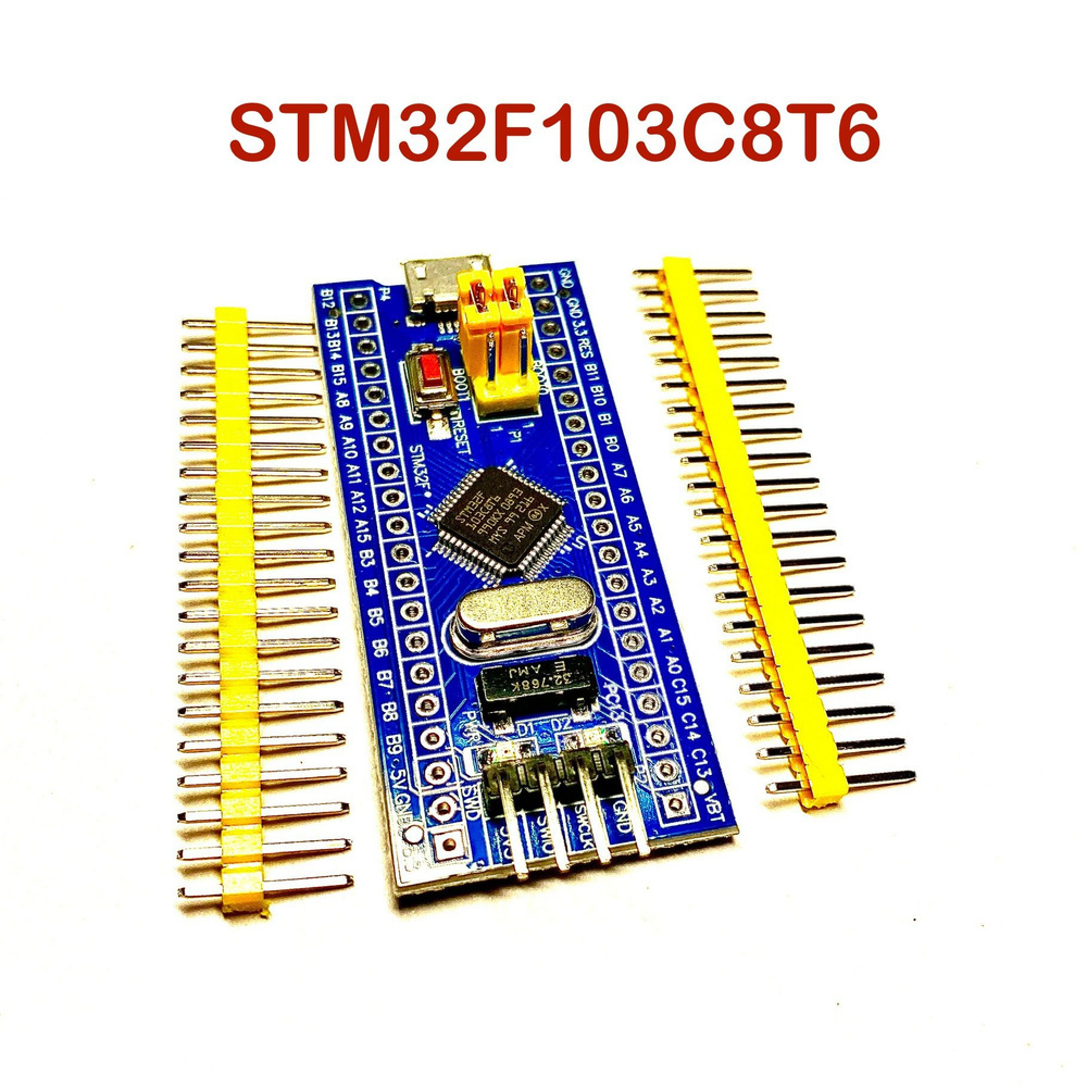 Модуль отладочная плата Stm32f103c8t6 Stm32 Blue Pill синяя