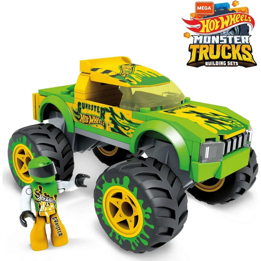 Конструктор Mega Construx Hot Wheels Монстр-трак Гангстер - купить с ...