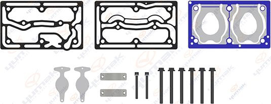 Р/к компрессора (прокладки, клапана, болты ГБЦ) Wabco 4127040270 RVI ...