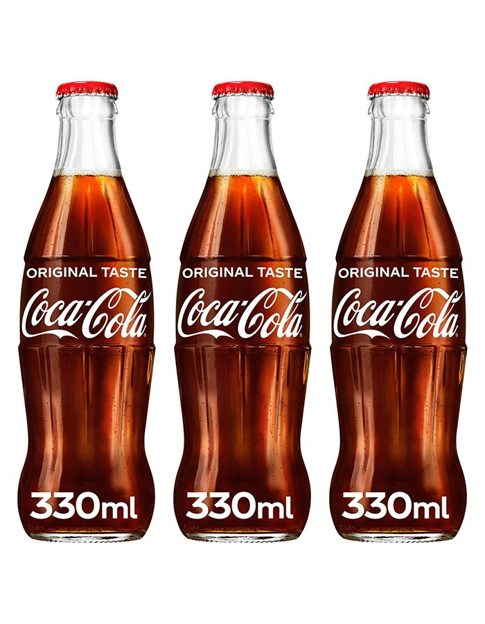 Газированный напиток Coca-Cola Classic стекло, 3 шт x 330 мл, Грузия ...