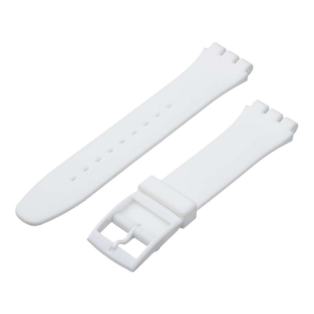 Ремешок для часов Swatch, 16мм, силиконовый, белый - купить с доставкой ...