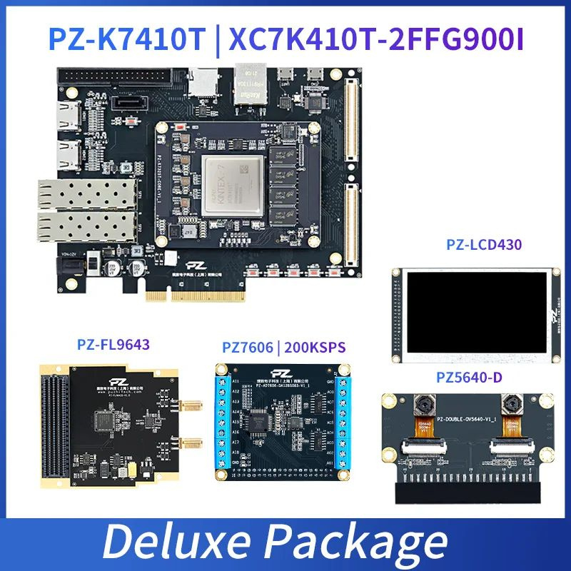 PuZhi PZ-K7410T-KFB Оценочный комплект Xilinx Kintex-7 410T Плата разработки FPGA XC7K410 PCIE ...