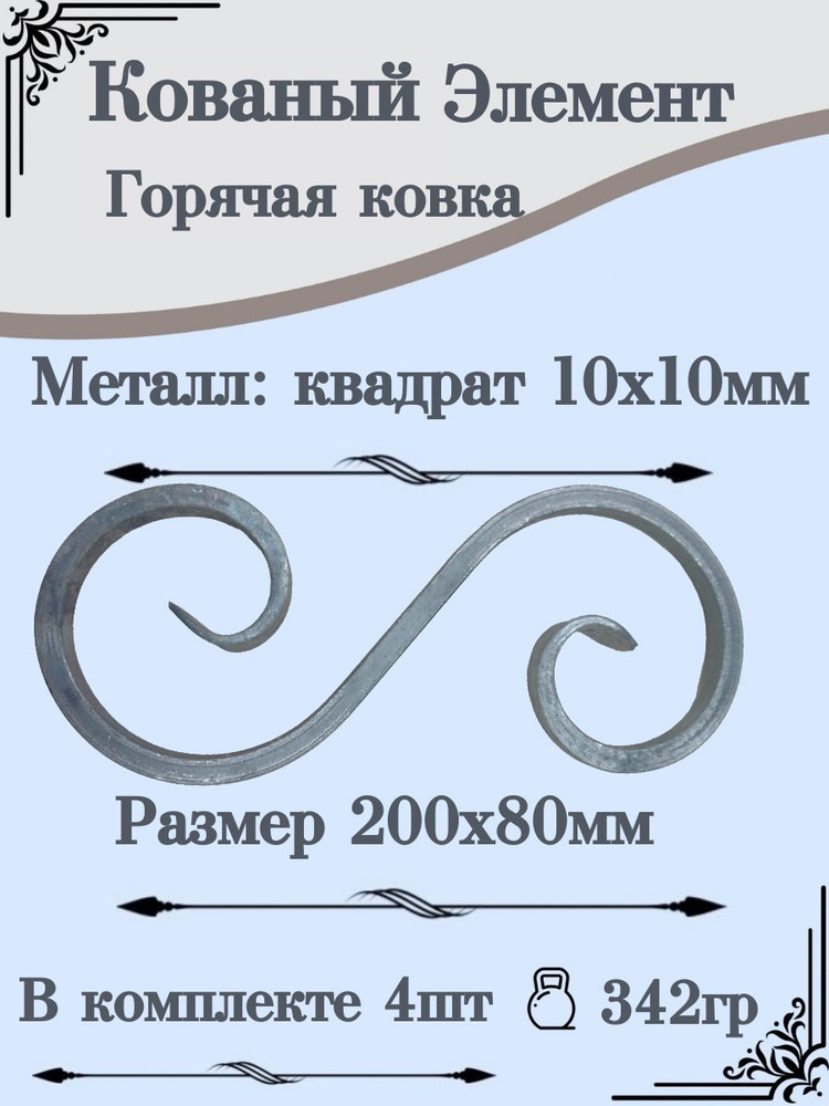 Кованый Элемент Валютка - купить с доставкой по выгодным ценам в ...