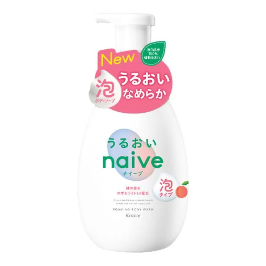 Kracie "Naive Foam Body Soap Moisturizing" Увлажняющее жидкое мыло ...
