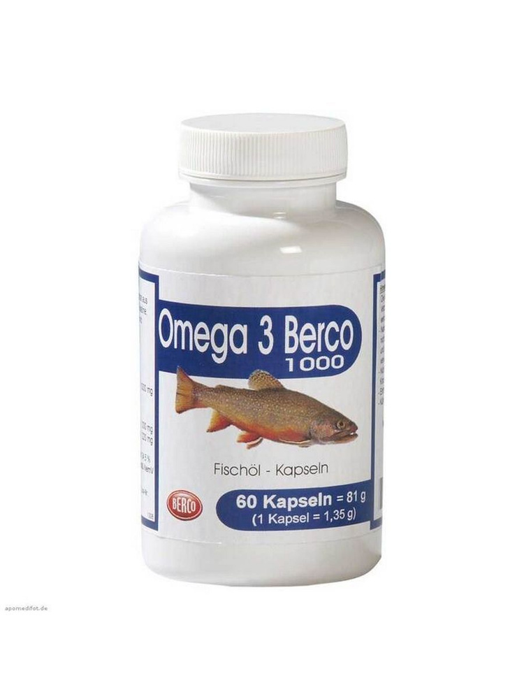 Омега 3 Berco 1000 мг капсулы, 60 капсул - купить с доставкой по ...