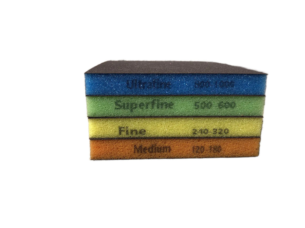Губка двусторонняя Sponge Medium,Fine,Superfine, Ultrafine 98*120*13mm ...