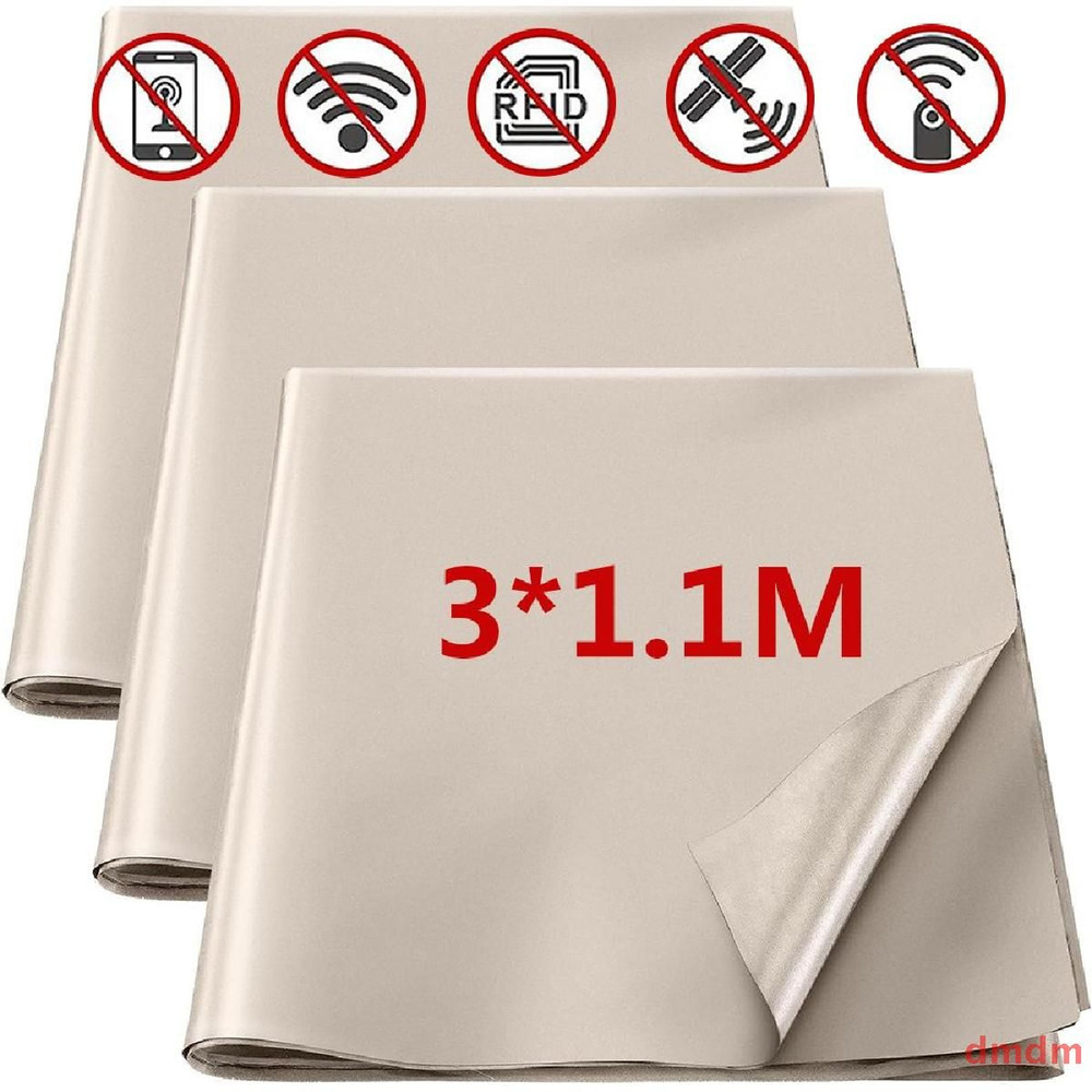 Защитная ткань Фарадея 5G EMF EMI RF RFID Антирадиационный электромагнитный блокирующий материал ...