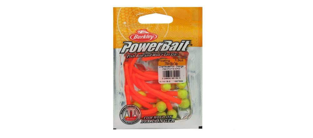 Мягкая приманка Berkley PowerBait Power Floating Mice Tails 3"/8см ...