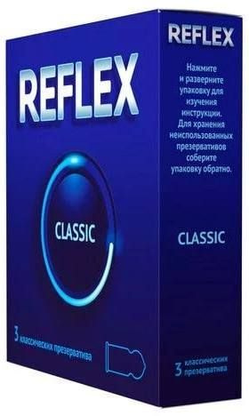 Reflex Classic презервативы в смазке, 3 шт. - купить с доставкой по выгодным ценам в интернет ...