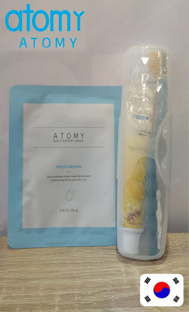Atomy/Атоми дорожный набор для полости рта Оралкеар 4 в 1 и тканевая ...