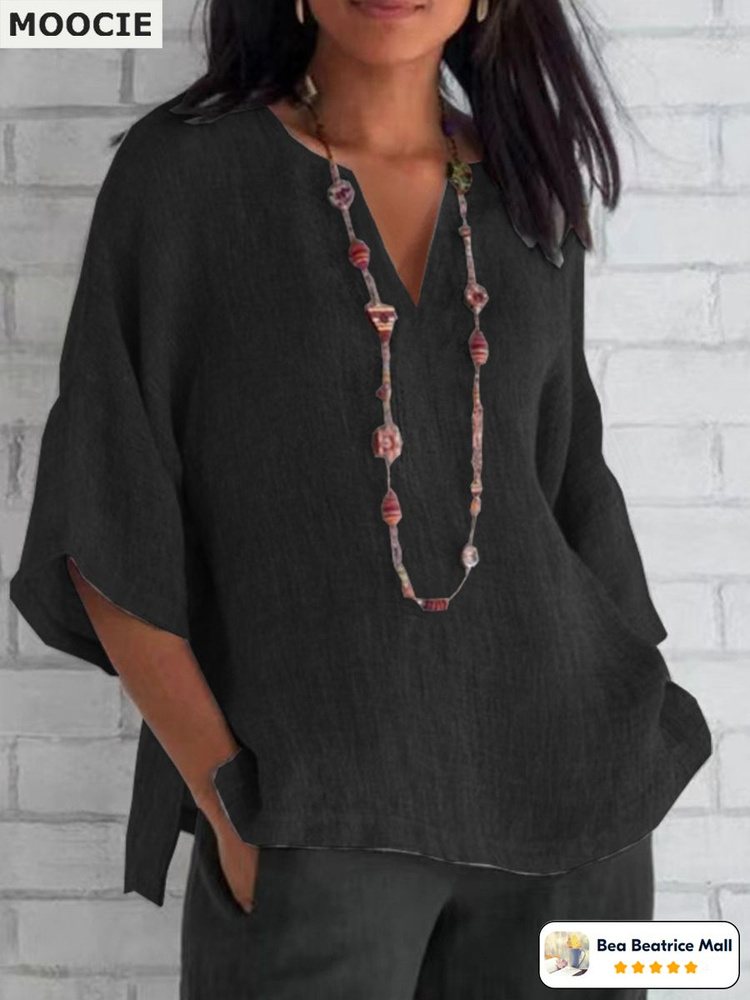 Футболка Женский MOOCIE дымка Три четверти, размер 50 Полиэстер Повседневный Китай купить c ...