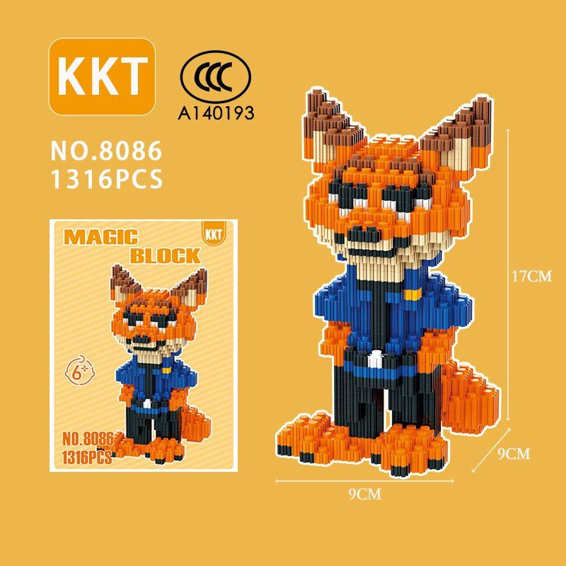 Magic Block Конструктор 3D из миниблоков зверополис (1316 деталей ...