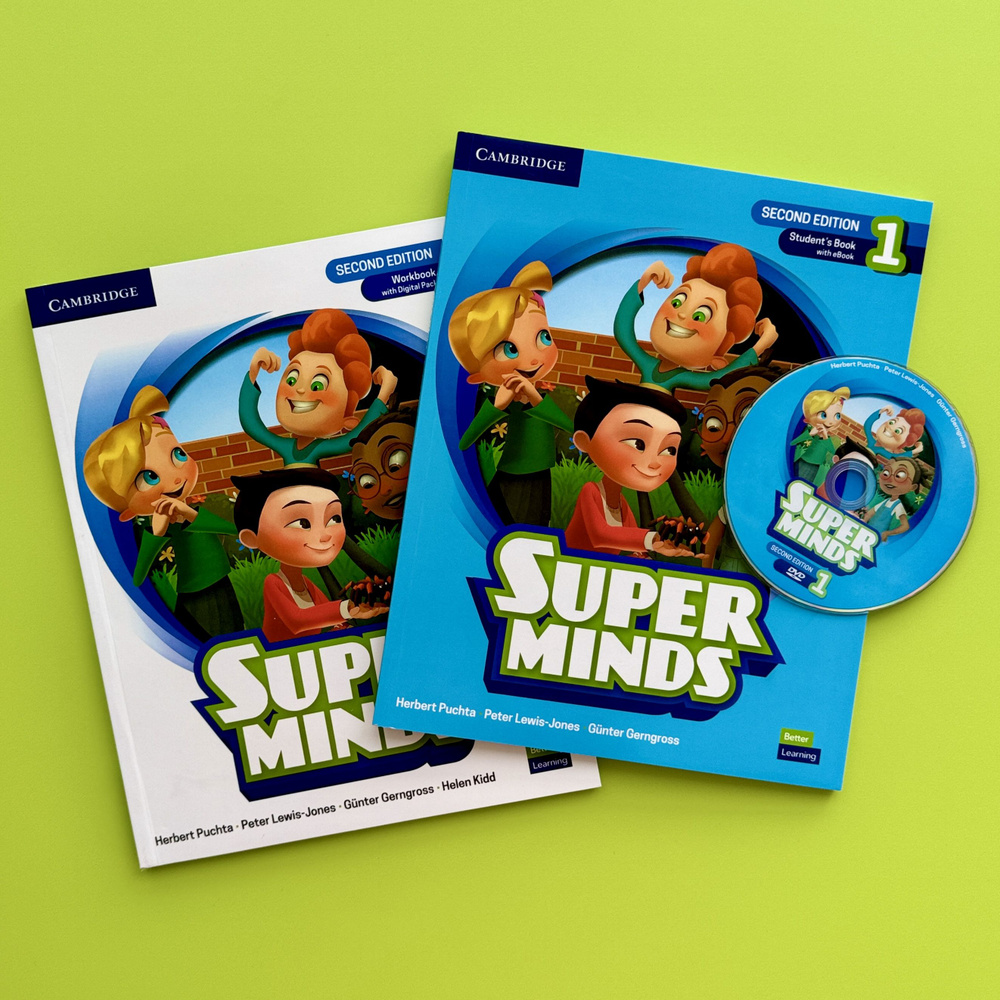 Super Minds 1 Second Edition Учебник + Рабочая Тетрадь + CD/DVD купить на OZON по низкой цене ...
