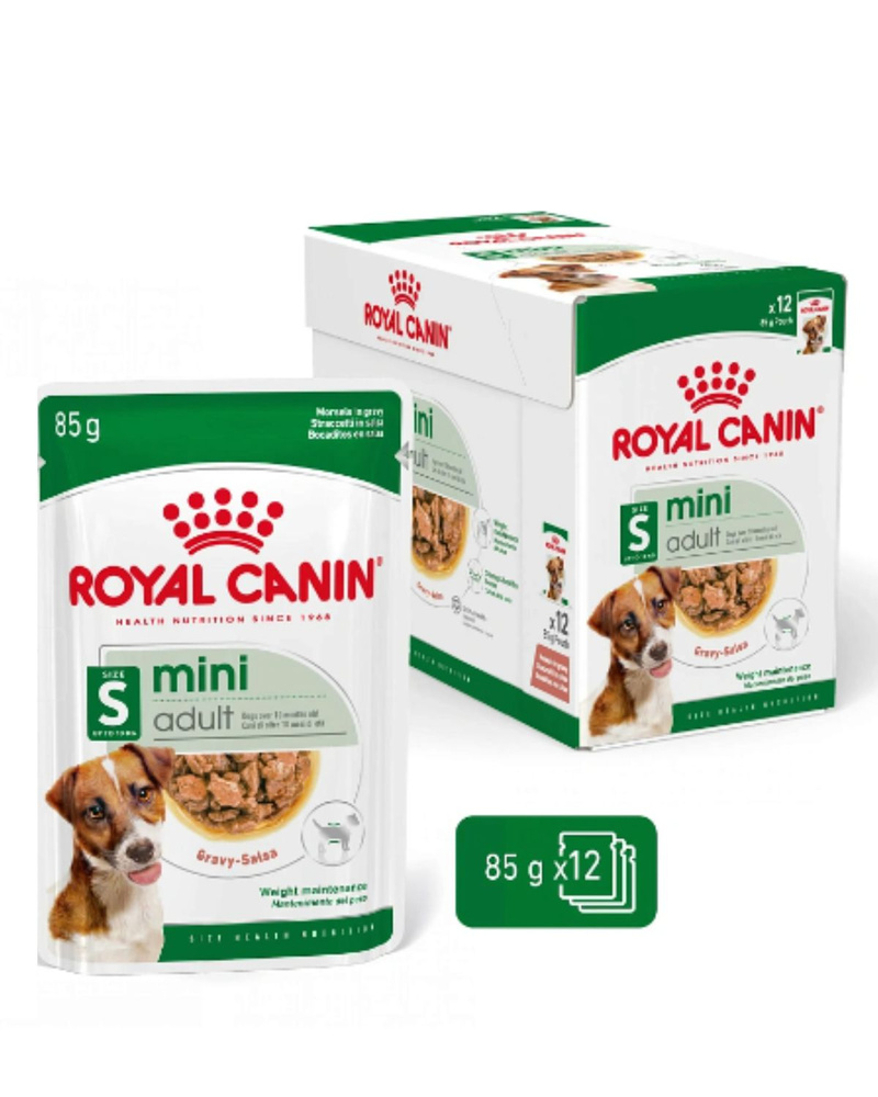 Корм для домашних животных Royal Canin Mini Adult (в соусе) для собак ...